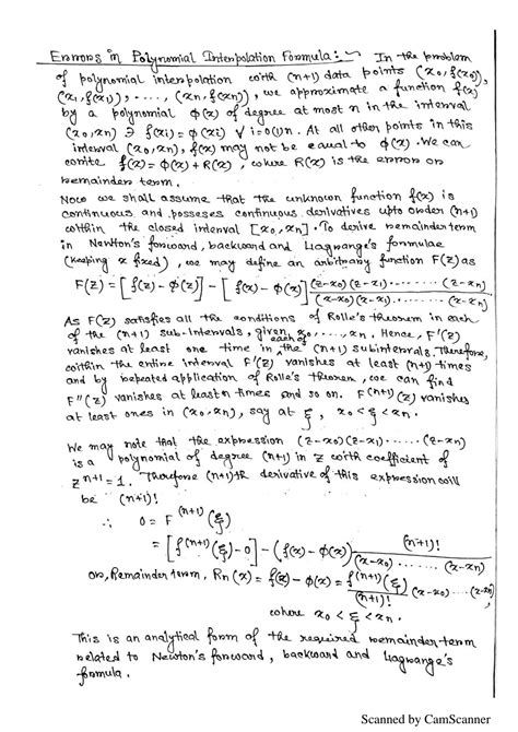 Image result for Polynomial Interpolation Error