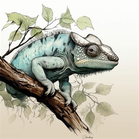 Image result for Simple Lizard On a Tree Drawing Images