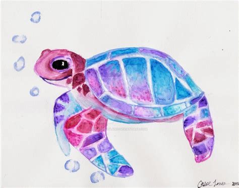 Watercolor Turtle at PaintingValley.com | Explore collection of ...