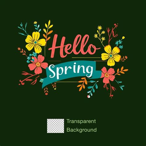 Image result for Hello Spring Transparent