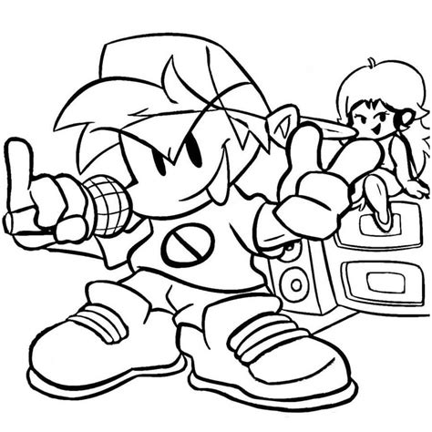 Image result for FNF Coloring Pages