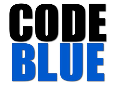 Image result for Code Blue Hospital Sign