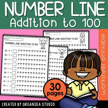 Image result for Adding to 100 Using a Number Line