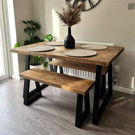 Image result for Dining Table with Bench
