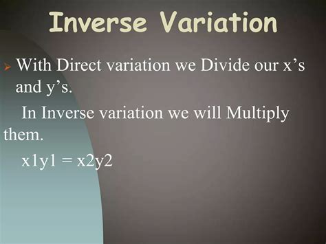 Image result for Direct and Inverse Variation