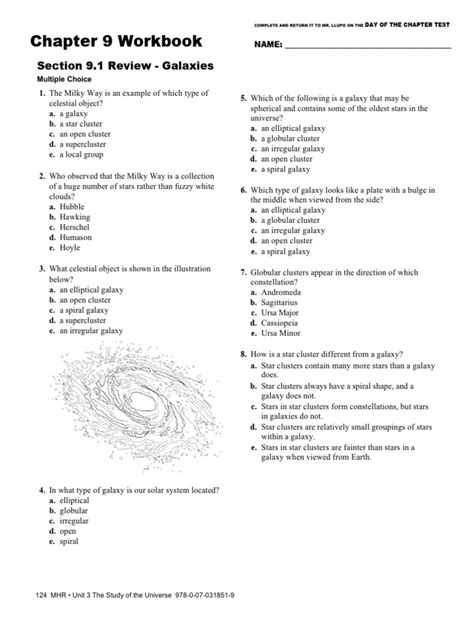 Image result for Answers Homework Sheet Week 9 Science