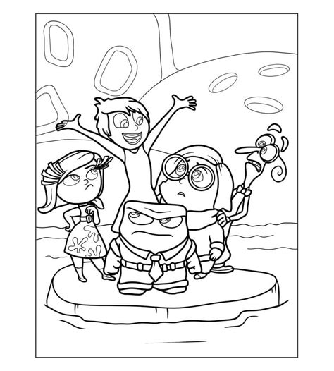 Image result for Inside Out 2 Coloring Pages Printable