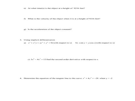 Image result for Implicit Differentiation Worksheet