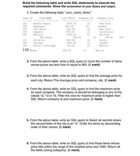 Image result for Write SQL Statements