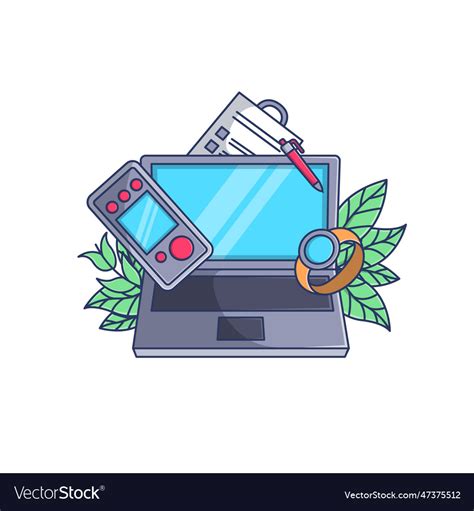 Image result for Handheld Computer Vector