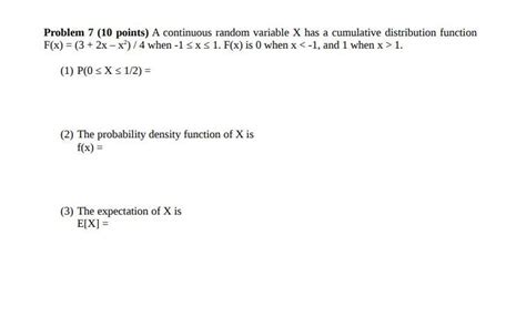Image result for Continuous Random Variable Problem and Solution