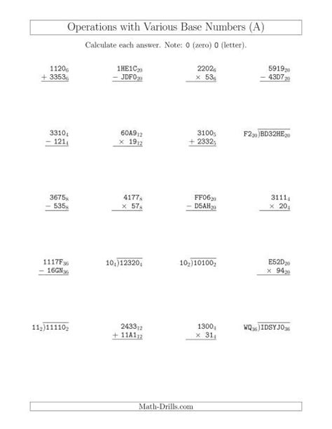 Image result for Basic Math Operations Worksheet.pdf