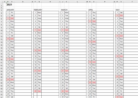 Image result for Basic Excel Calendar