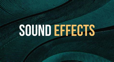 Image result for Examples of Sound Effects