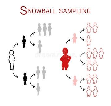 Image result for Snowball Sampling Graphical Illustration