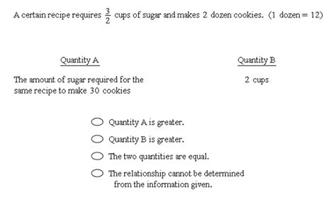 Image result for Example of a Quantative Comparison Question GRE