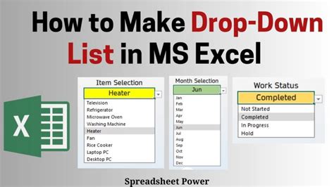 Image result for Microsoft Excel Drop Down Box Tutorial