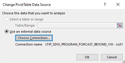 Image result for PivotTable External Data Source