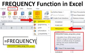 Image result for Using Frequency in Excel