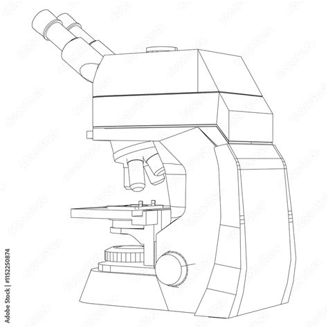 Image result for Microscope Line Art