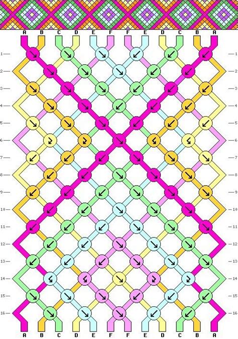 Image result for How Read String Bracelet Patterns