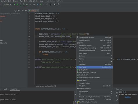 Image result for PyCharm Output Window Root Config