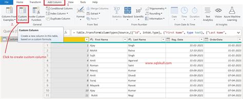Image result for Custom Column in Power Bi