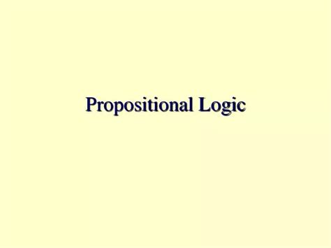 Image result for PowerPoint Presentations Propositional Theory