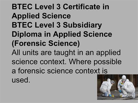 Image result for Applied Science BTEC Level 2