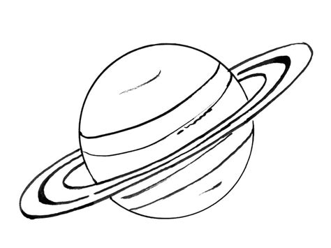 Image result for Saturn Drawing Easy Coloring