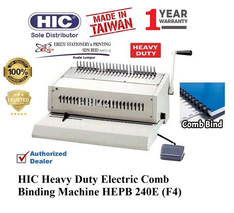 Image result for Hic Comb Binding Machine