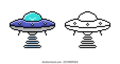 Image result for Alien Saucer Pixel Art Animation
