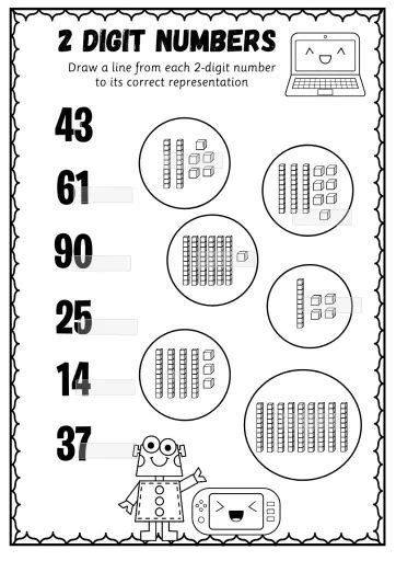 Image result for Place Value Matching Worksheet