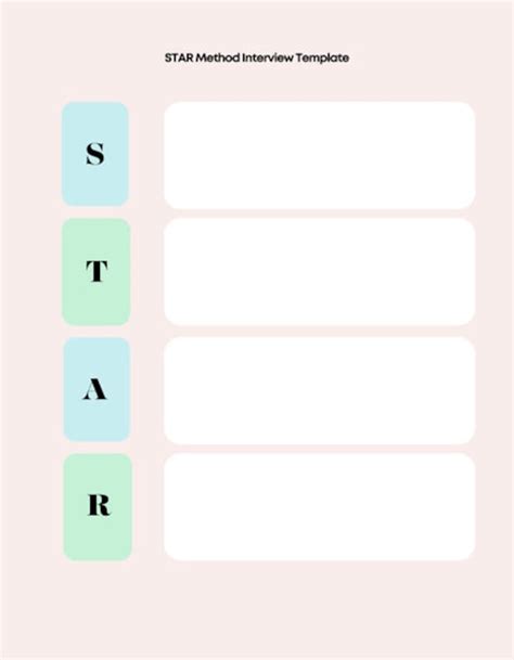 Image result for Star Method Worksheet PDF