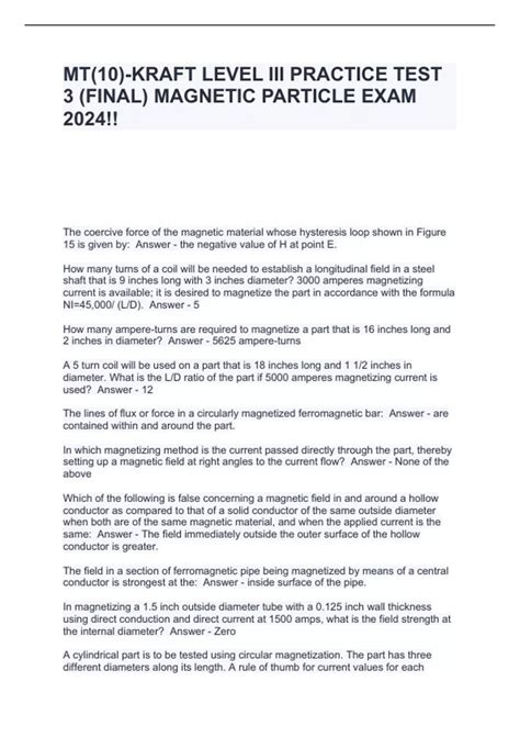 Image result for Magnetic Particle Practice Test