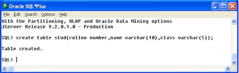 Image result for Create Table Command in SQL