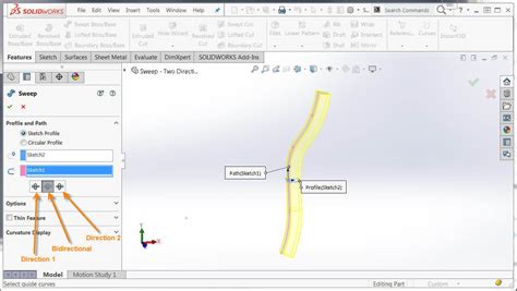 Image result for SolidWorks Sweep