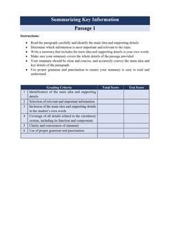 Image result for Summarizing Practice Worksheet