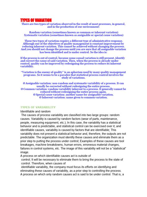 Image result for Variation Types