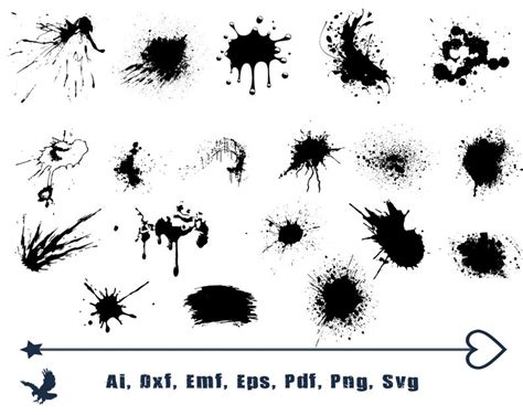 Splatter Vector at Vectorified.com | Collection of Splatter Vector free ...