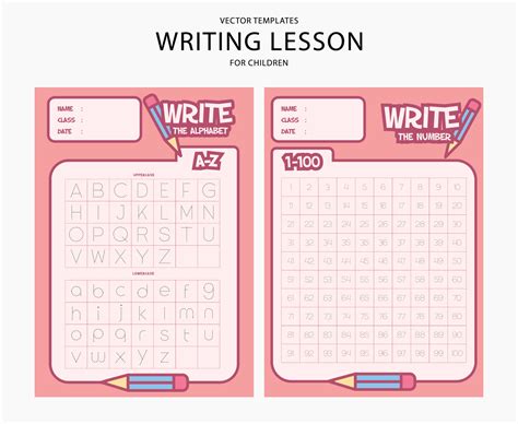 Image result for Learning to Write Alphabet Templates Free Vector