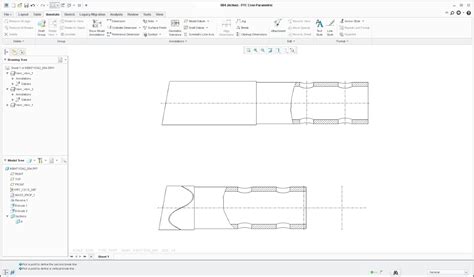 Image result for Partial View Creo Drawing