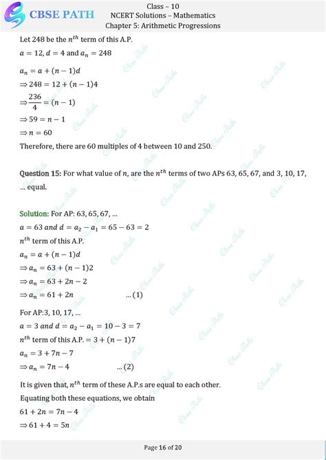 Image result for 10th Maths Exercise 5.2 9-Question