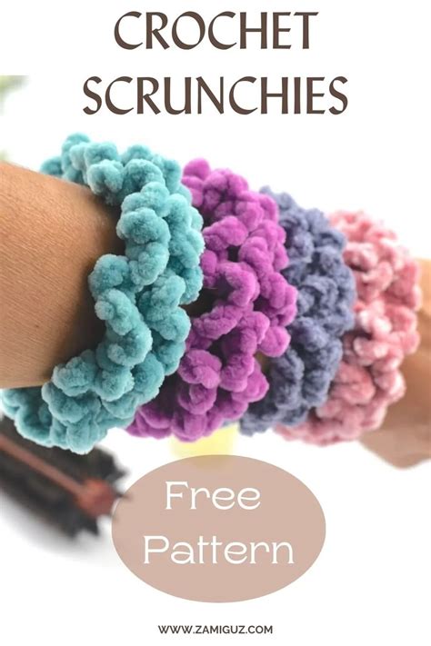 Image result for Crochet Pattern for Scrunchie