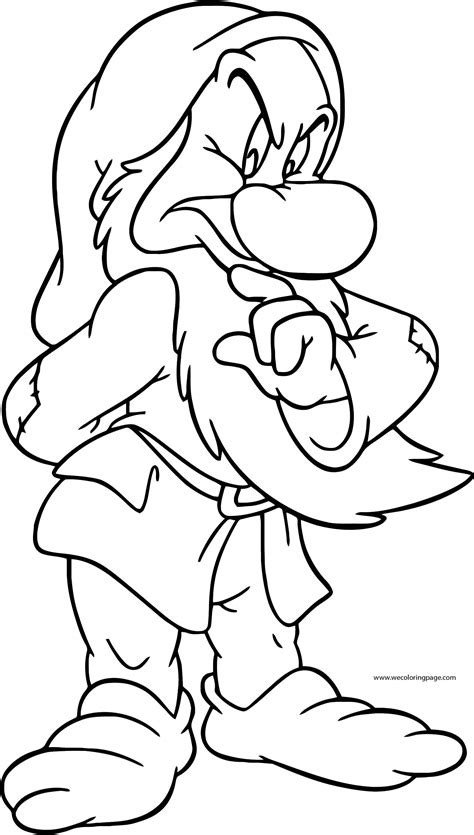 Image result for Disney Grumpy Coloring Pages