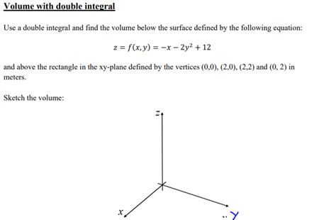 Image result for Volume Double Integral Calculus Problems