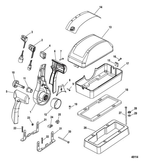 Image result for Mercruiser Control Box Button