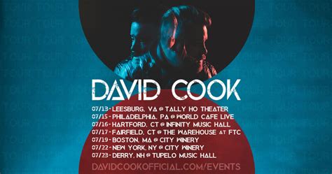 Image result for David Cook Tour