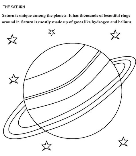 Image result for Saturn Drawing Easy Coloring