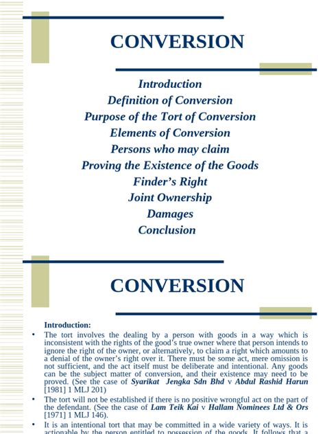 Image result for Conversion Tort Examples